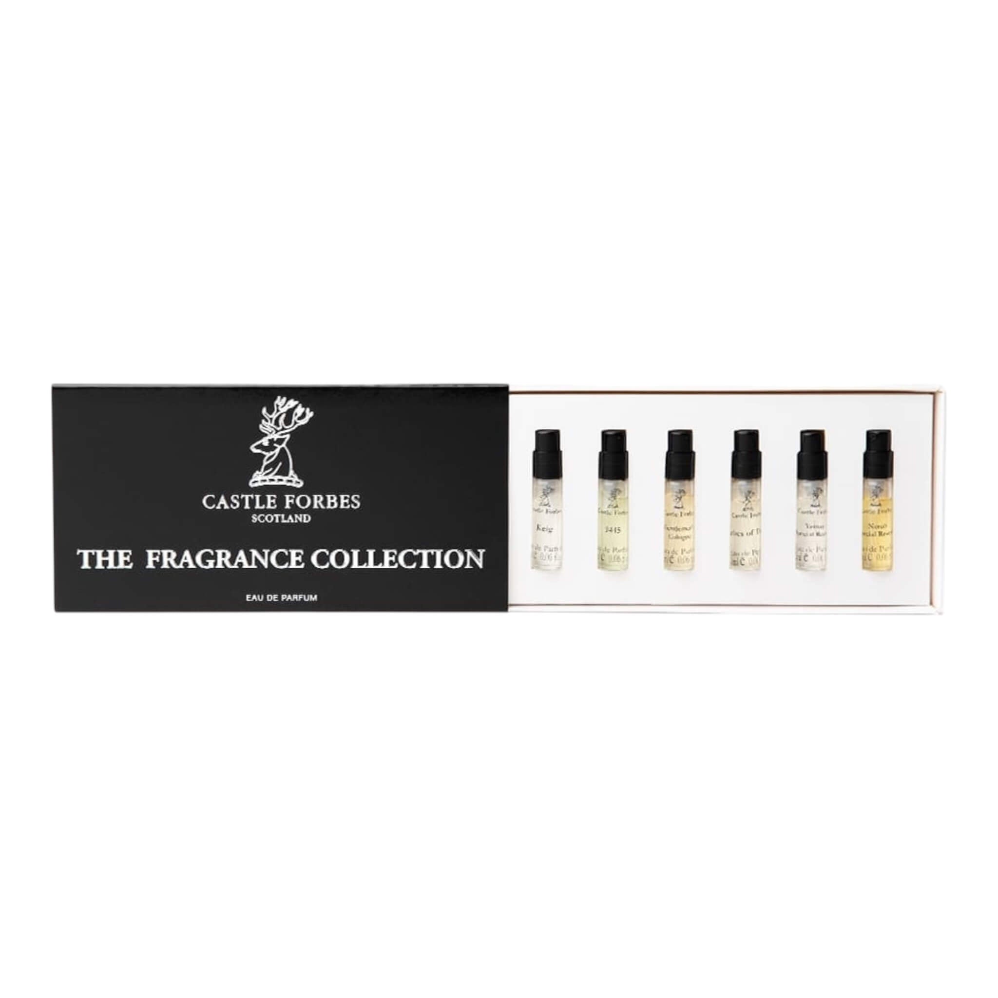 Fragrance Collection, 6 x 2 ml. parfumer fra Castle Forbes – Proshave